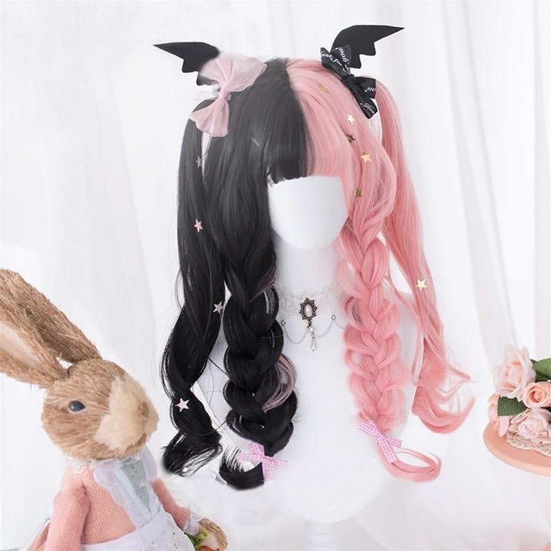 Black Pink Pastel Goth Wig – Ellezy