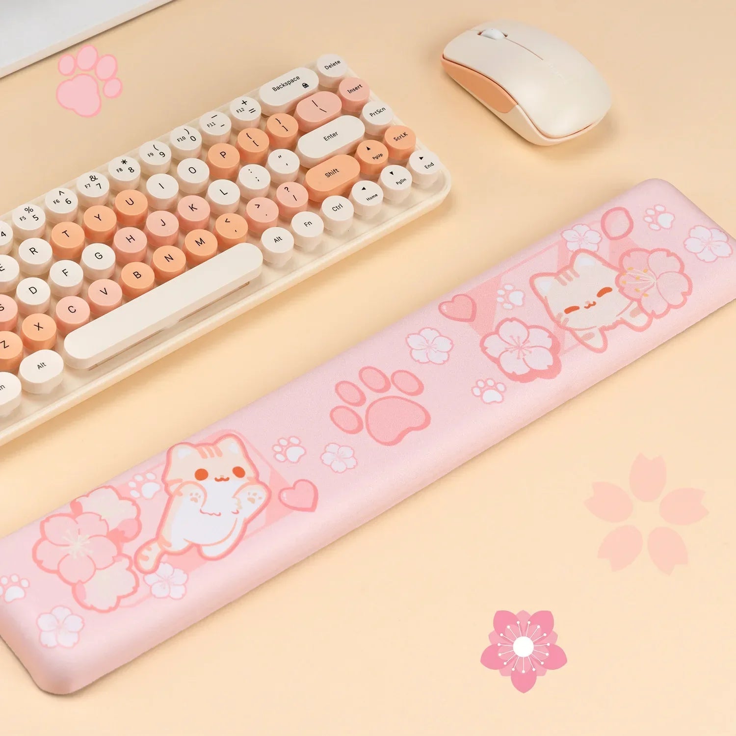 Sakura Neko Keyboard Wrist Rest – Ellezy